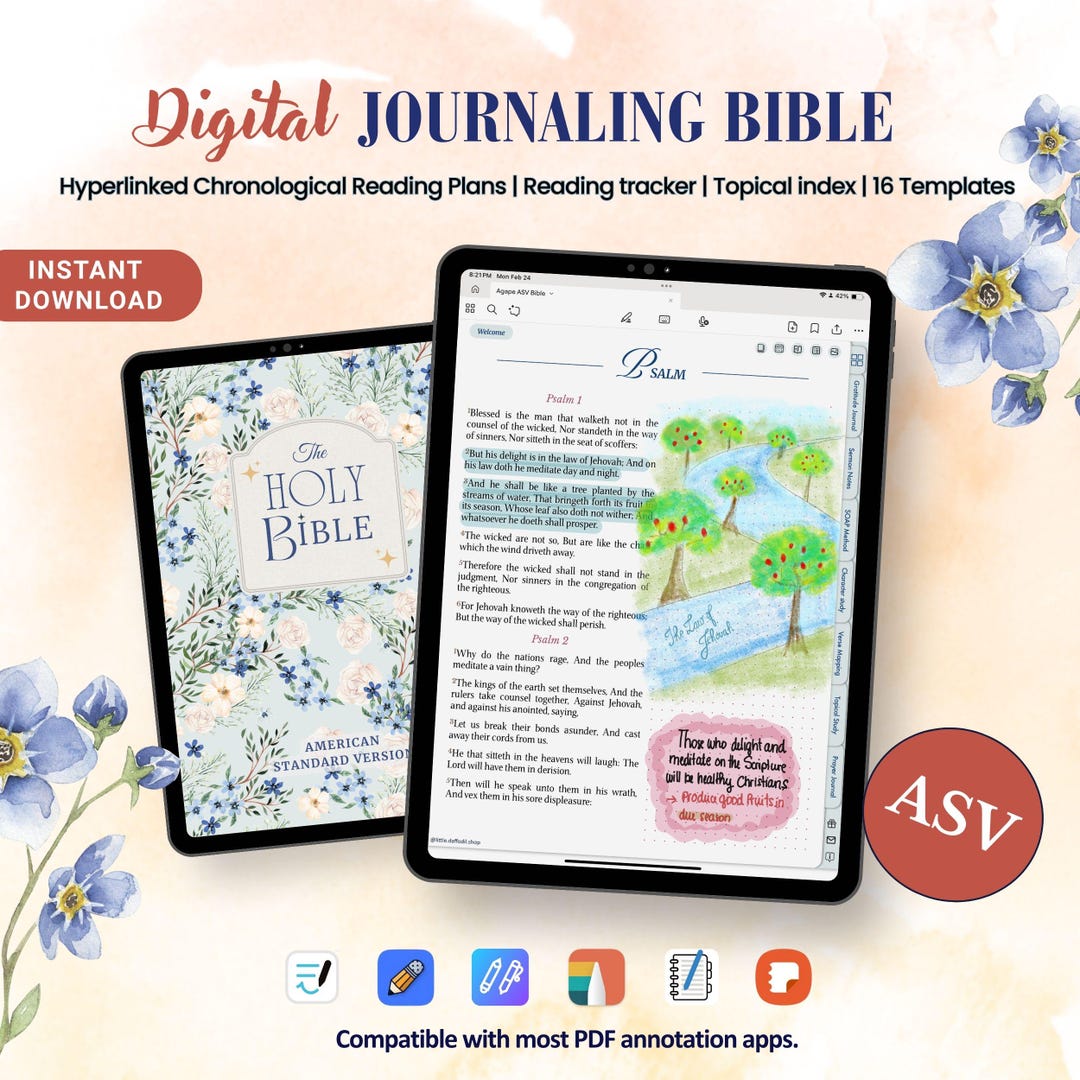 ASV Digital Journaling Bible | Reading Plan and Tracker | SOAP Study ...