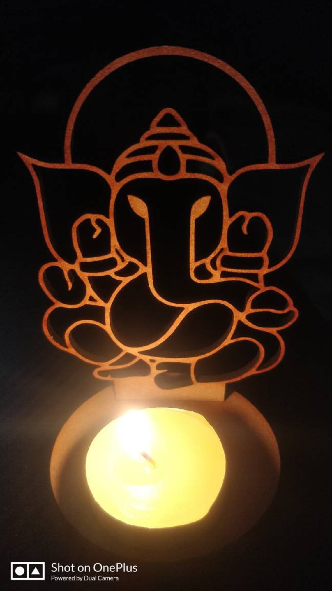Ganesh Tea Light Candle Holder - Etsy
