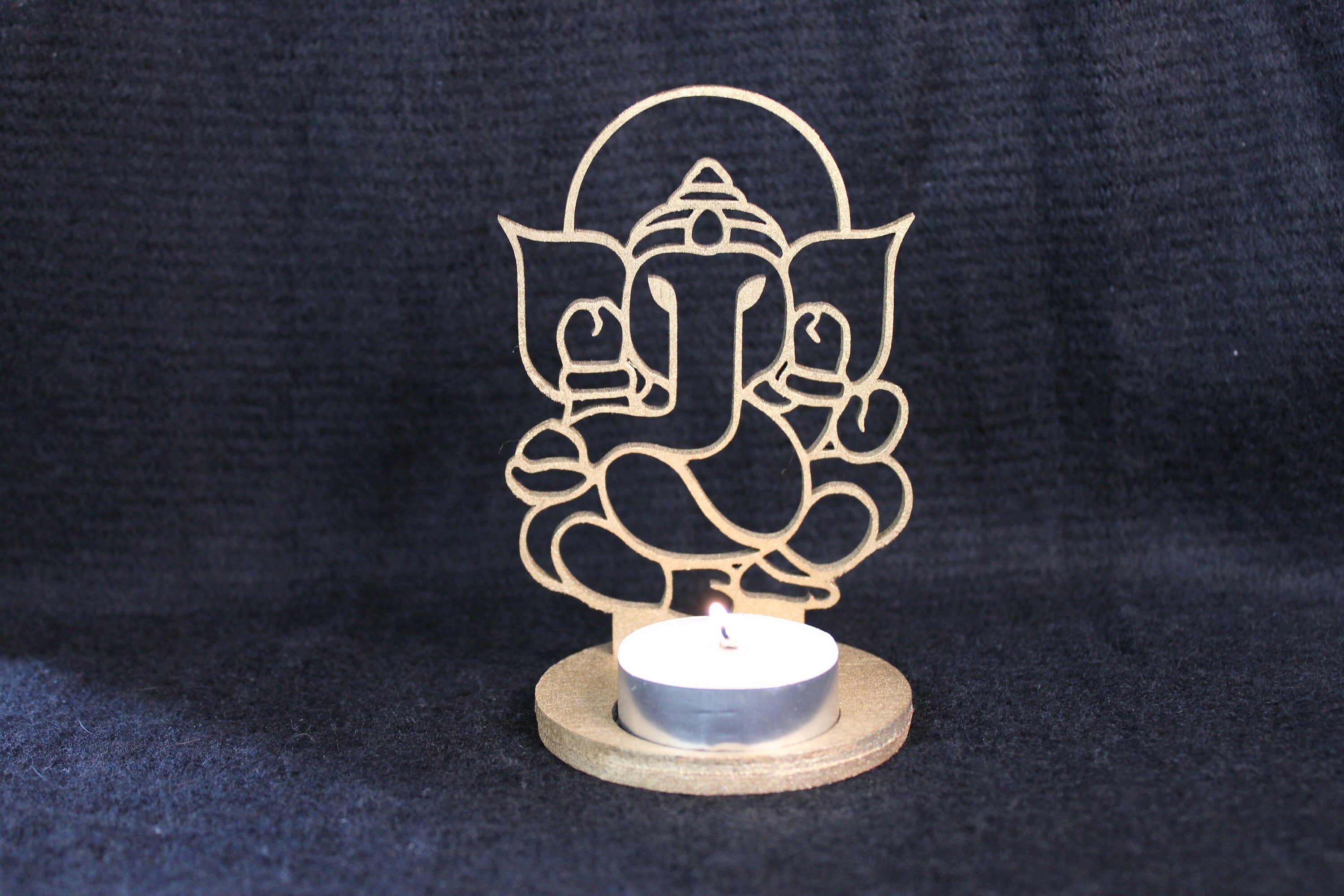 Ganesh Tea Light Candle Holder - Etsy