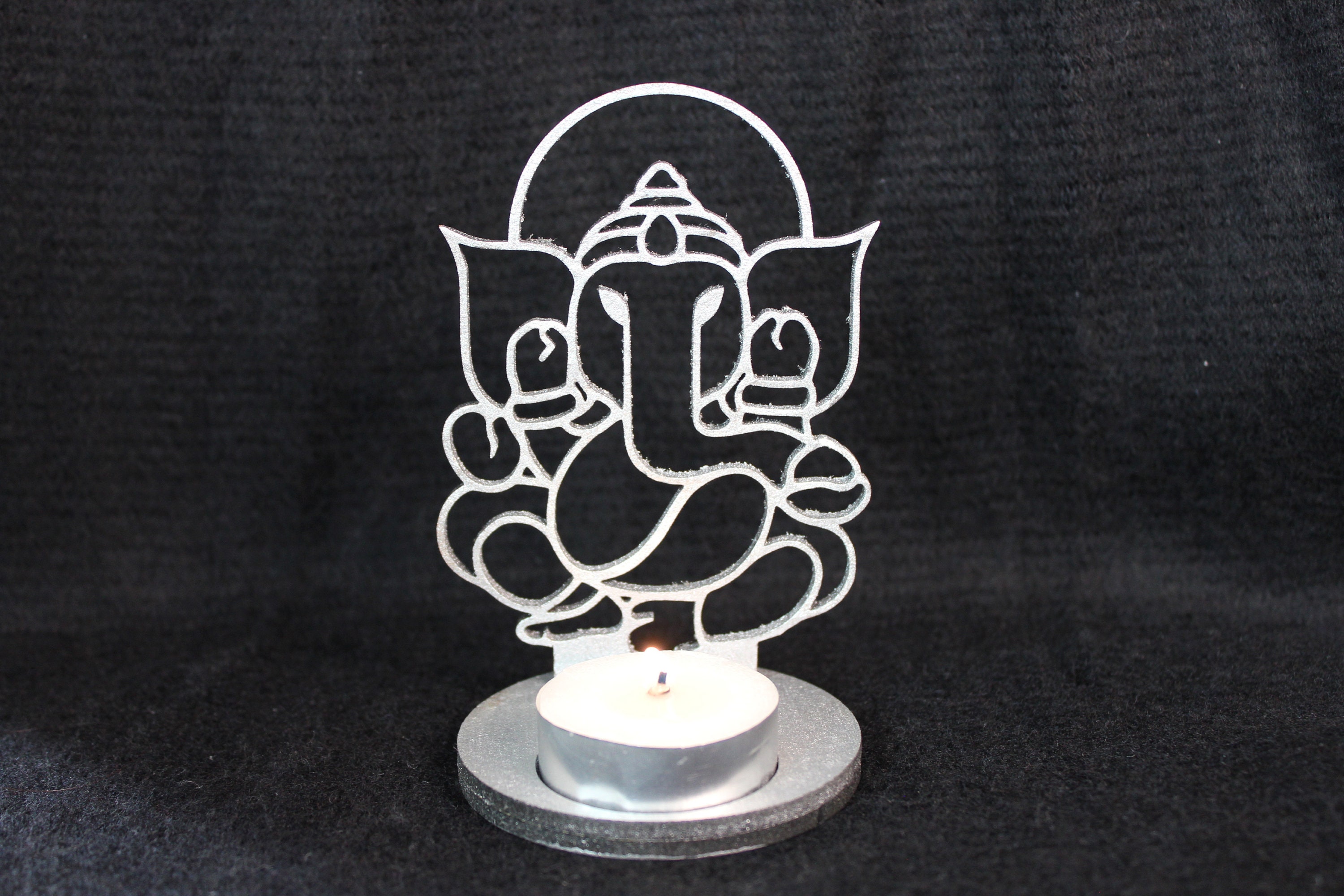 Ganesh Tea Light Candle Holder - Etsy