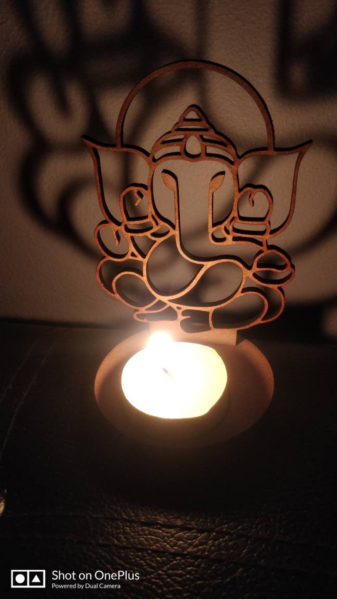 Ganesh Tea Light Candle Holder - Etsy