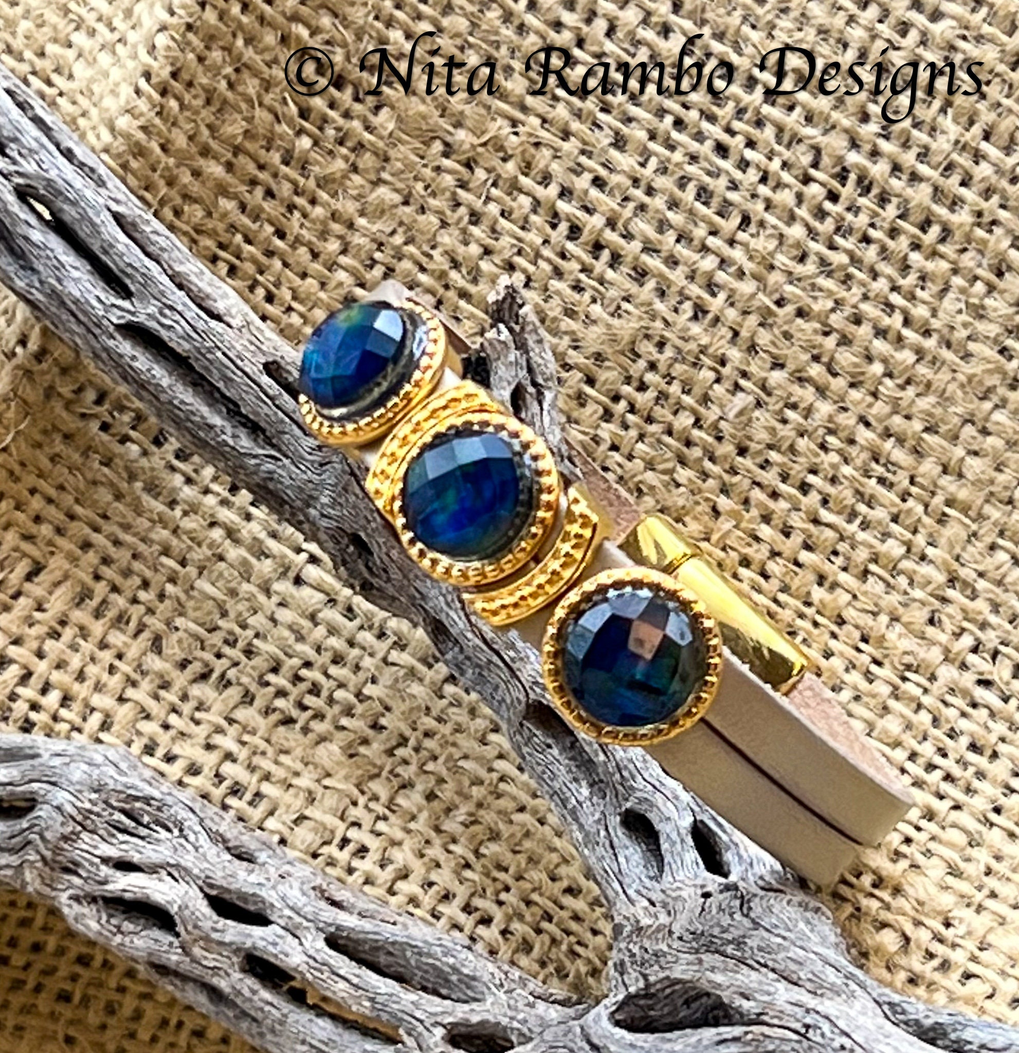 Abalone Quartz Leather Cuff Bracelet... - Etsy