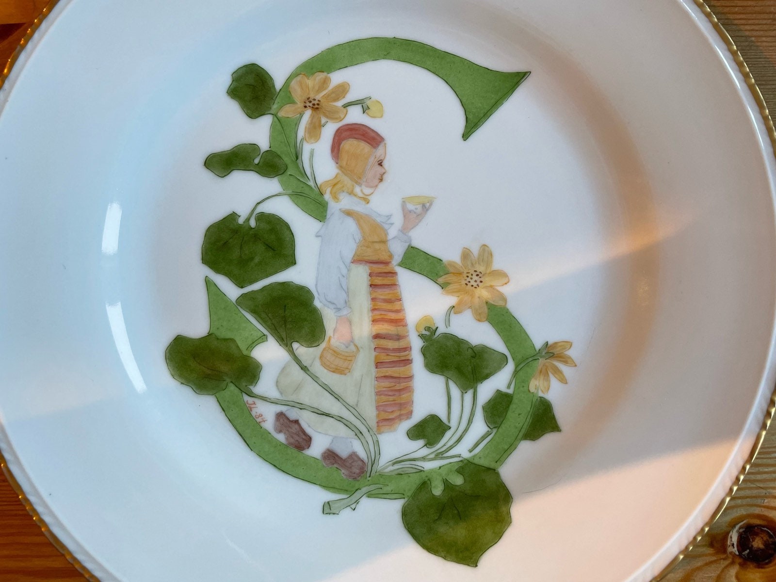Swedish Hand-painted Rorstrand Plate - Etsy