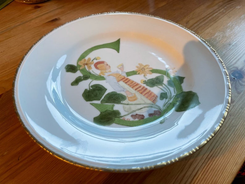Swedish Hand-painted Rorstrand Plate - Etsy
