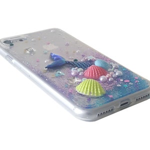 Mermaid Under Sea Sea Shell Glitter Pearl 3D Phone Case | Etsy