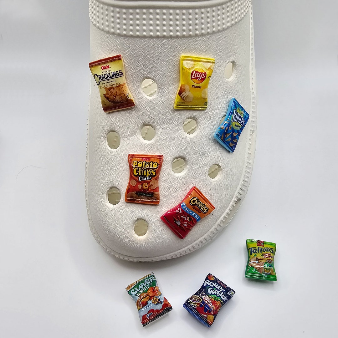 8 Pcs Snack Chips Croc Shoe Charm, Charms, 035 - Etsy