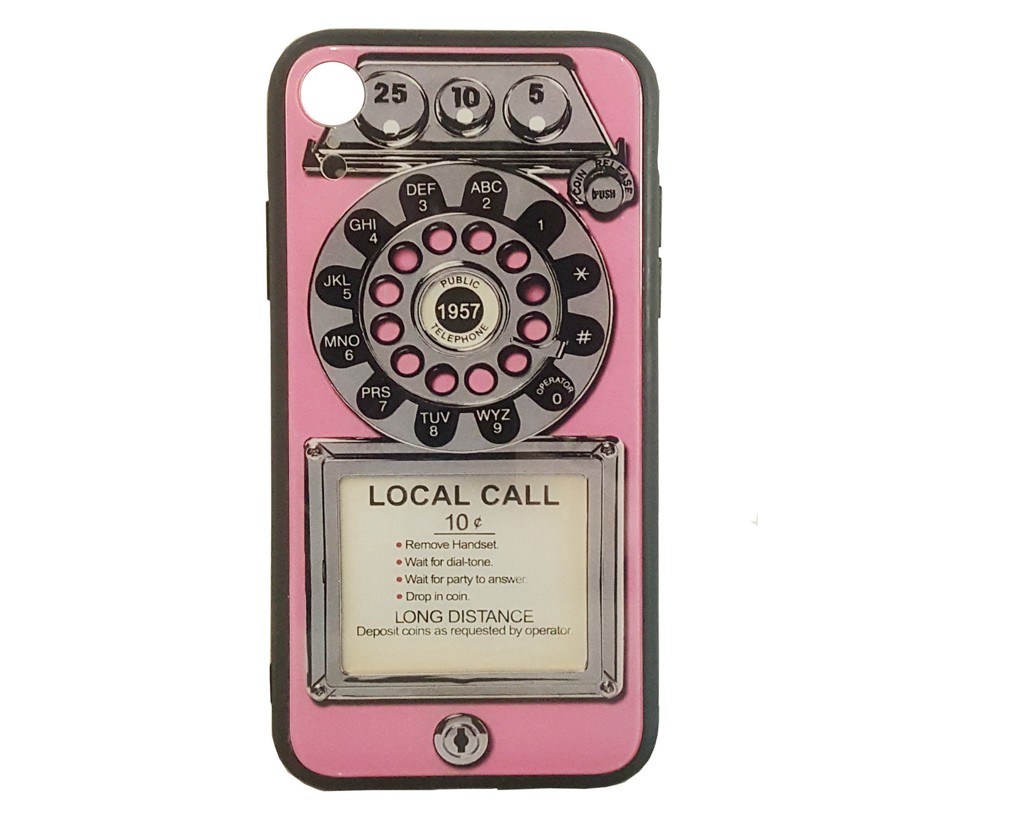 Vintage Retro Phone Covers Pink Tempered Glass Phone Cases - Etsy