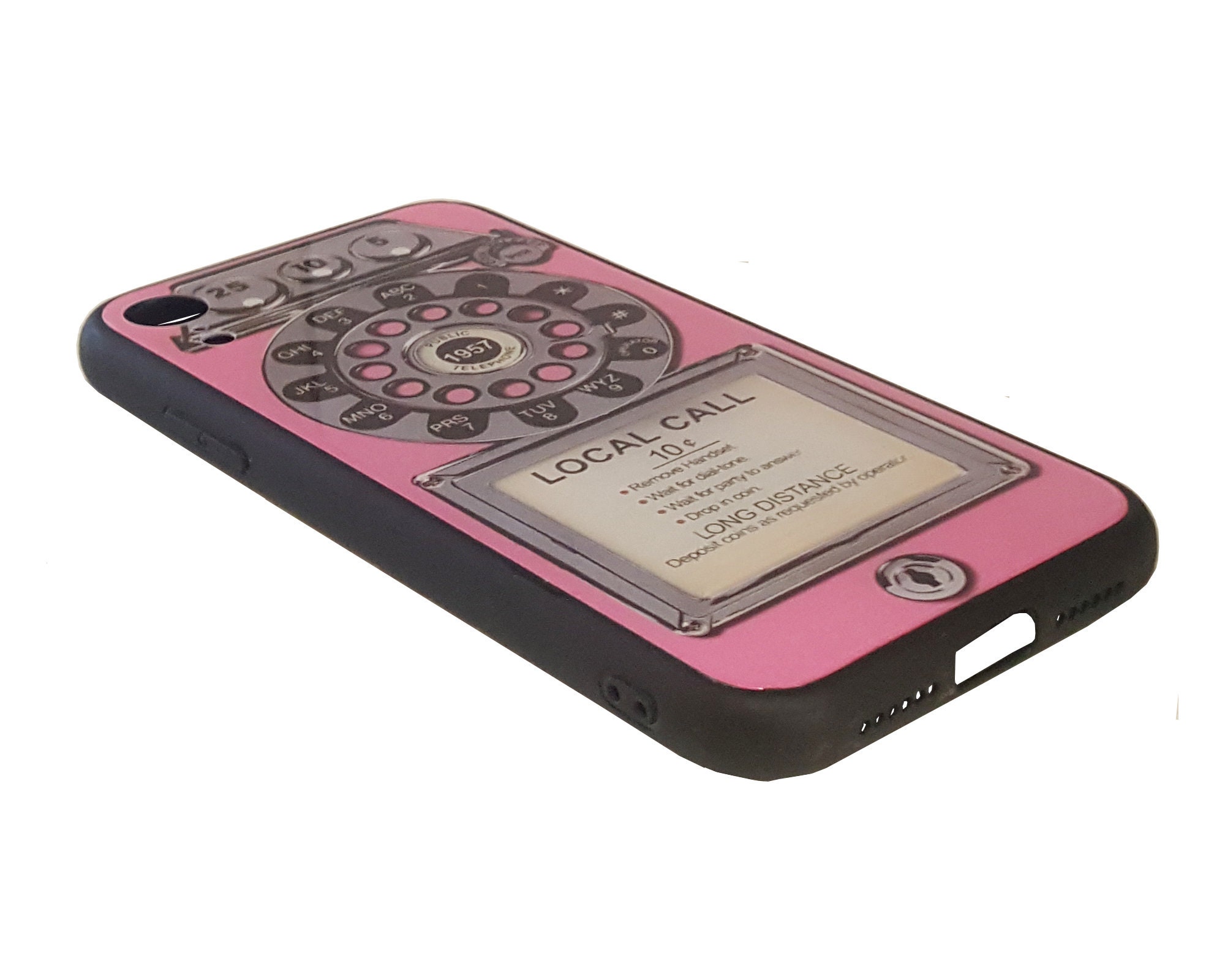Vintage Retro Phone Covers Pink Tempered Glass Phone Cases - Etsy