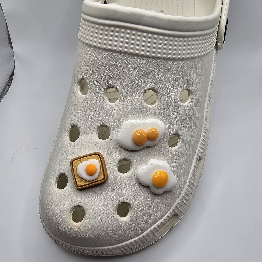 Miniature Food Toast Sunny Side up Fried Egg Bread Sandwich Croc Shoe ...