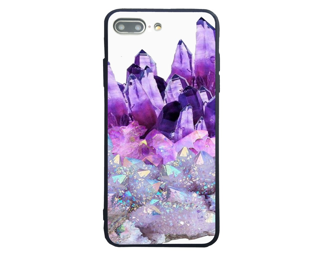 Crystal Diamond Purple Tempered Glass Phone Cases Samsung Galaxy S8/S9 ...