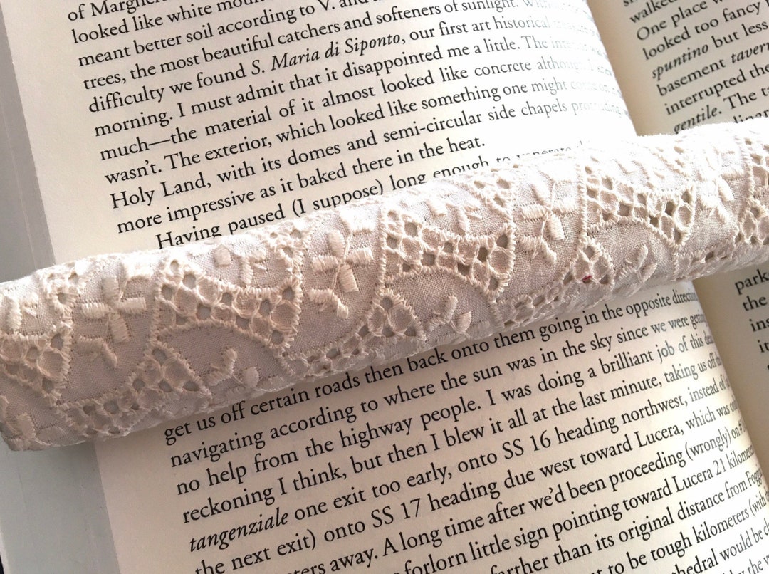 Ivory Lace Cotton Fabric, Lavender Scented Bookworm, Book Weights, Page ...
