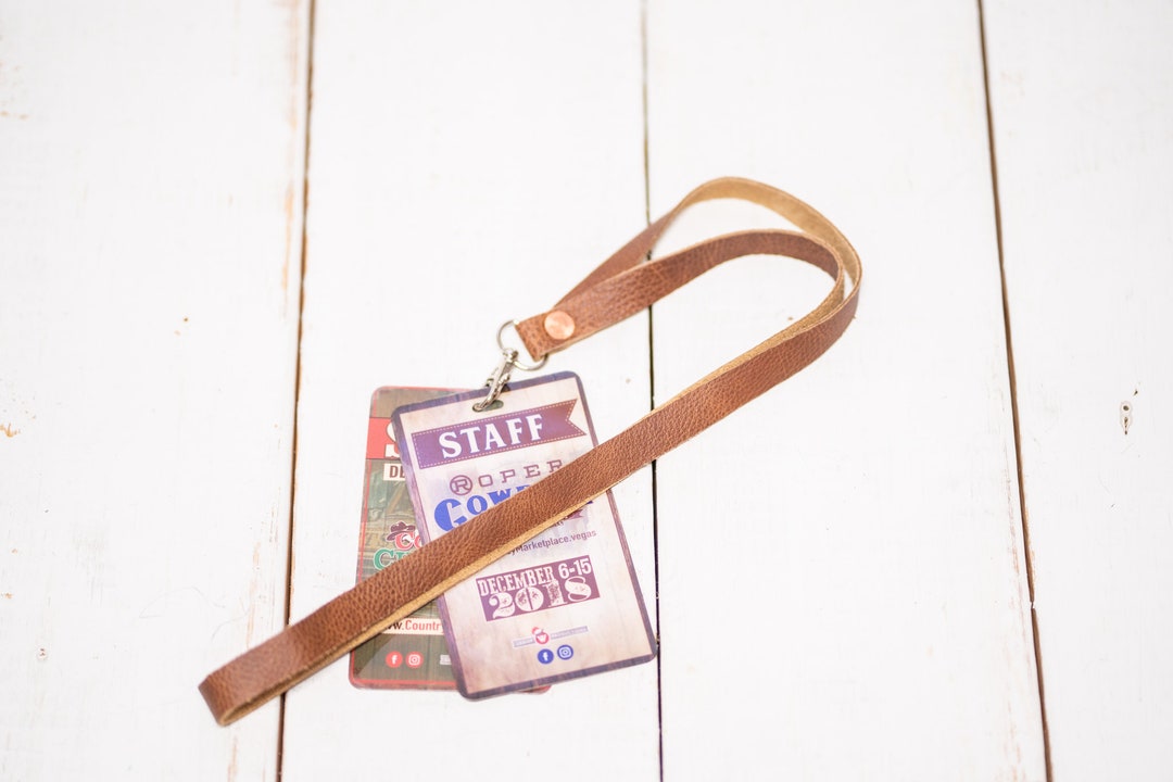 Leather Lanyard for Keys, Back to School Gifts for Teachers, Badge ...