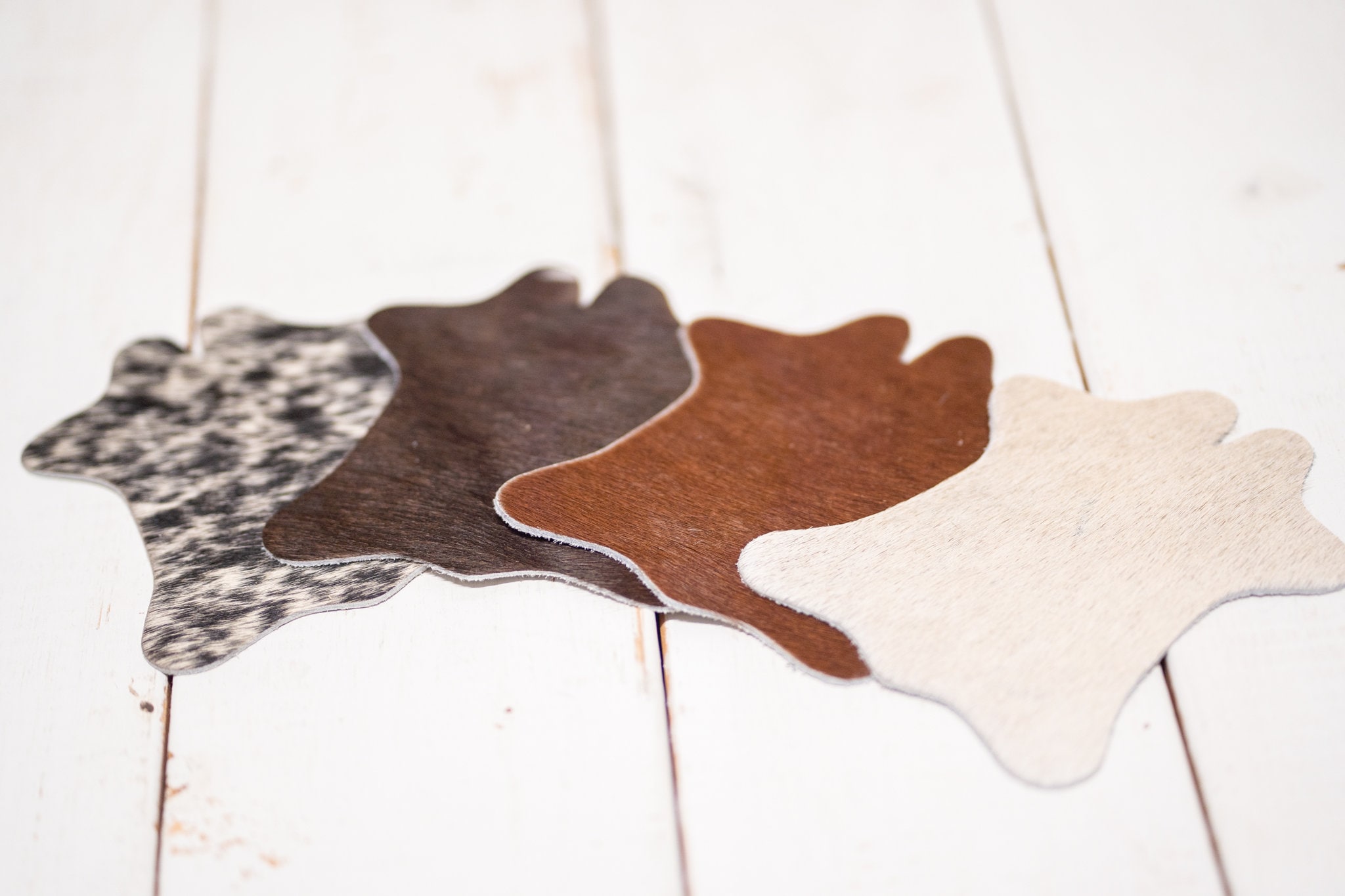 Cowhide Coasters Country Wedding Favors Unique Wedding Gift - Etsy