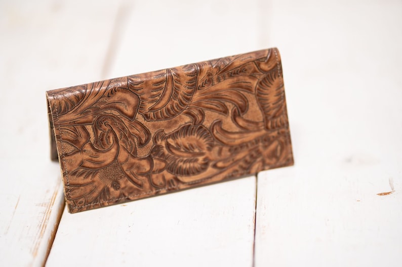 Leather Check Book Cover for Women, Purse Organizing Pouches, 3rd ...