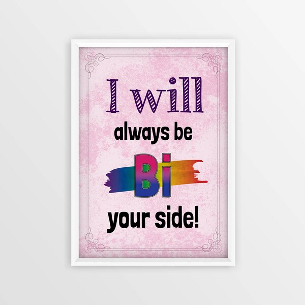 Bi Pride Poster - Etsy