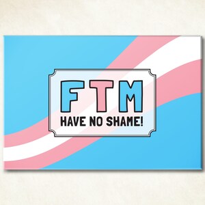 FTM Trans Pride Flag Magnet. Gift for Transgender - Etsy