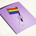 LGBTQ Gay Pride Flag Card - Etsy