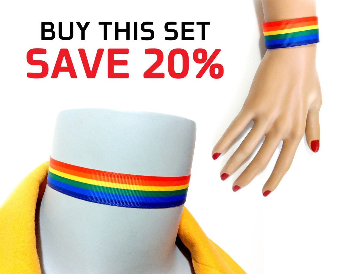 LGBT Lesbian Gay Rainbow Pride Parade Flag Necklace Gift | Etsy