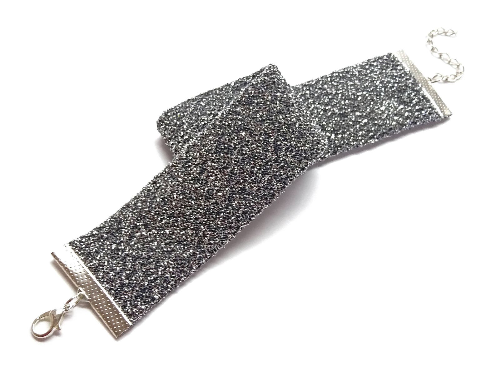 Silver Fashion Neck Choker Collar Necklace and Bracelet Set - Etsy