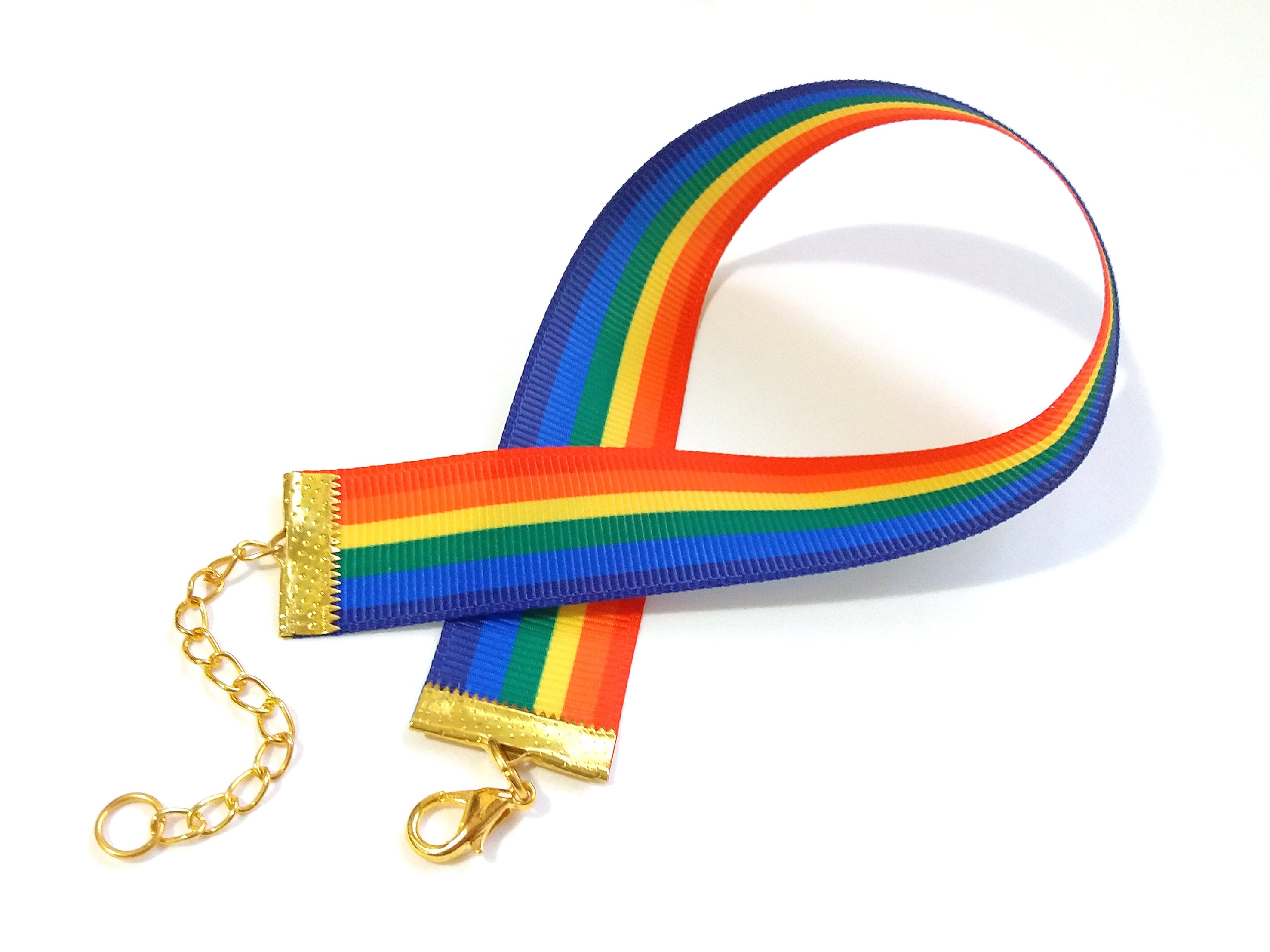 LGBT lesbian gay rainbow pride parade flag necklace gift | Etsy