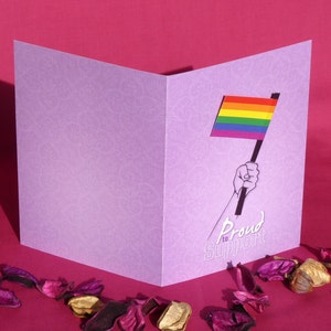 LGBTQ Gay Pride Flag Card - Etsy