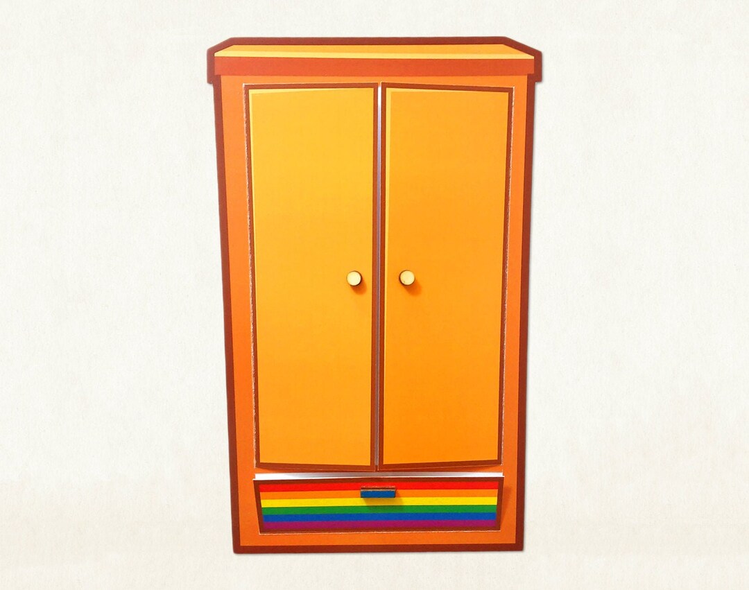 Gay Pride Flag Support Card. LGBTQ Coming Out of the Closet - Etsy