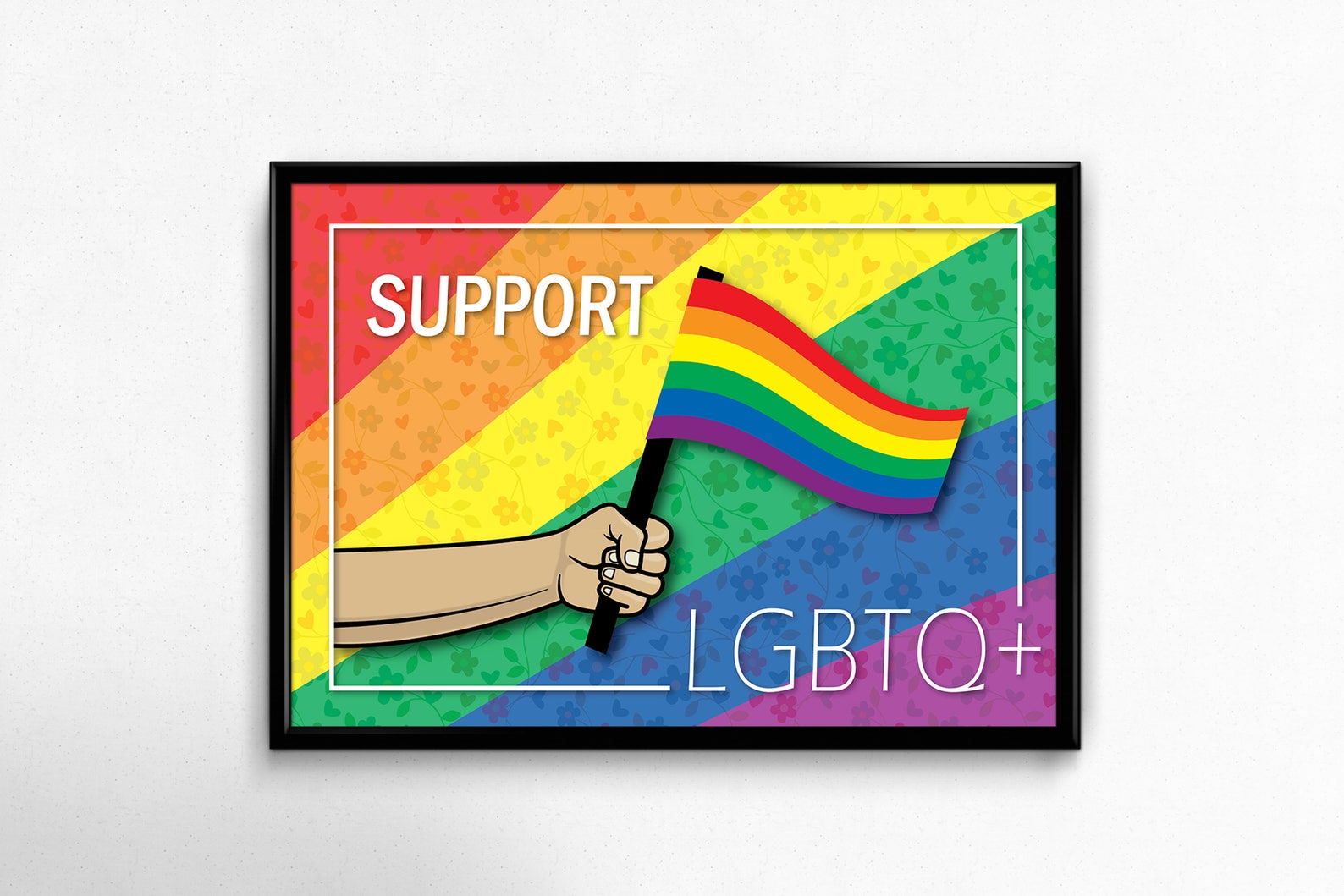 LGBT Equality Support Quote Gay Pride Flag Couples Gift Queer | Etsy