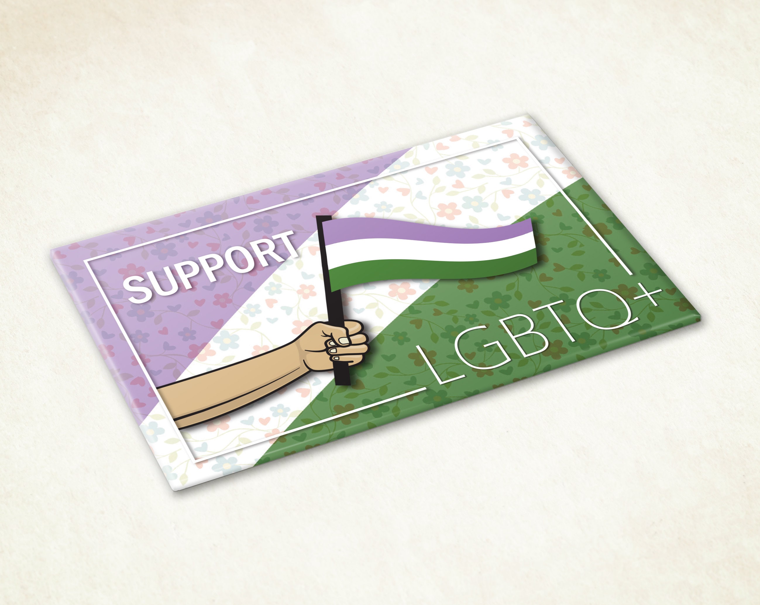 Genderqueer Pride Flag Magnet. LGBTQ Coming Out of the Closet - Etsy