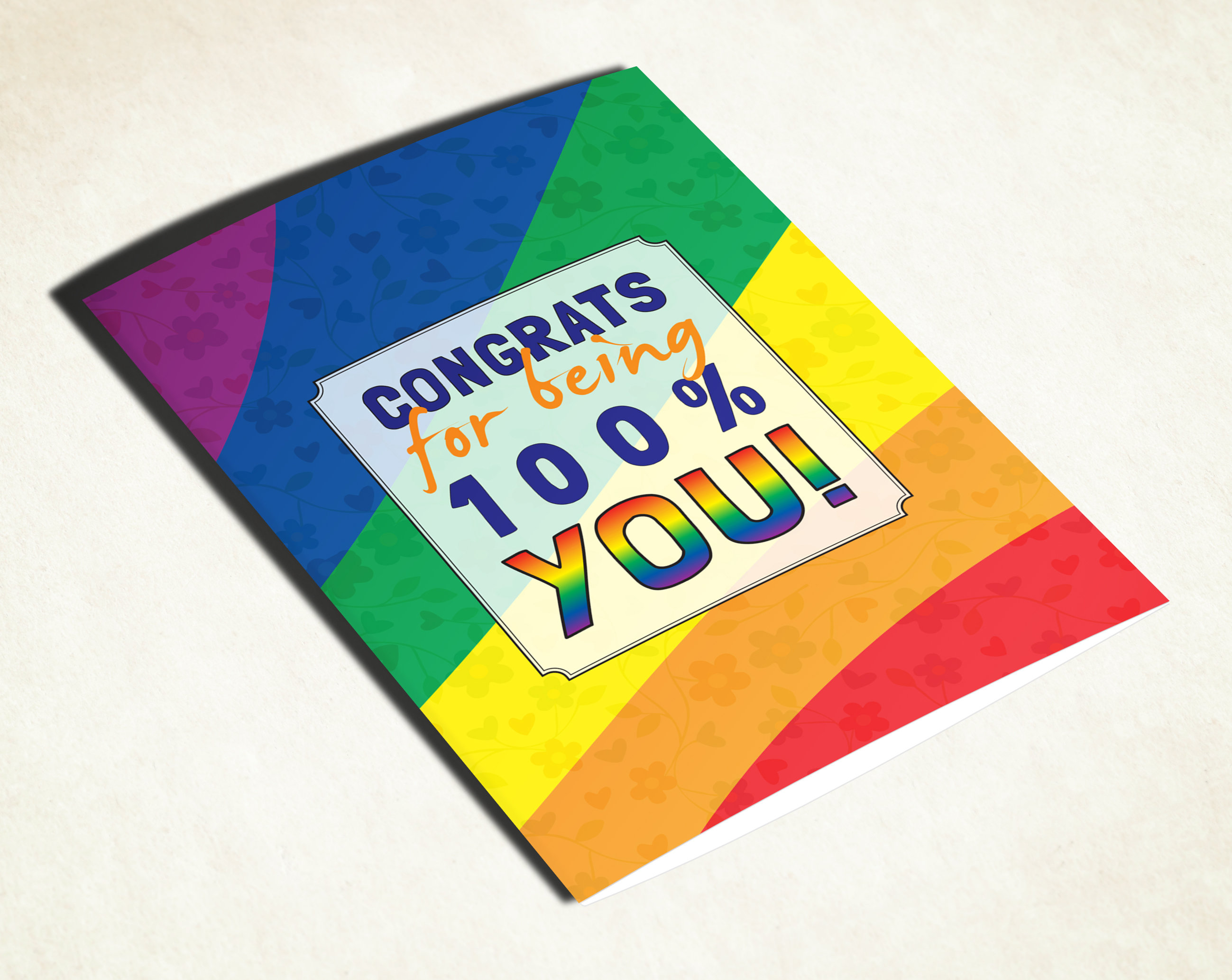 Gay Pride Flag Coming Out Card for LGBTQ - Etsy