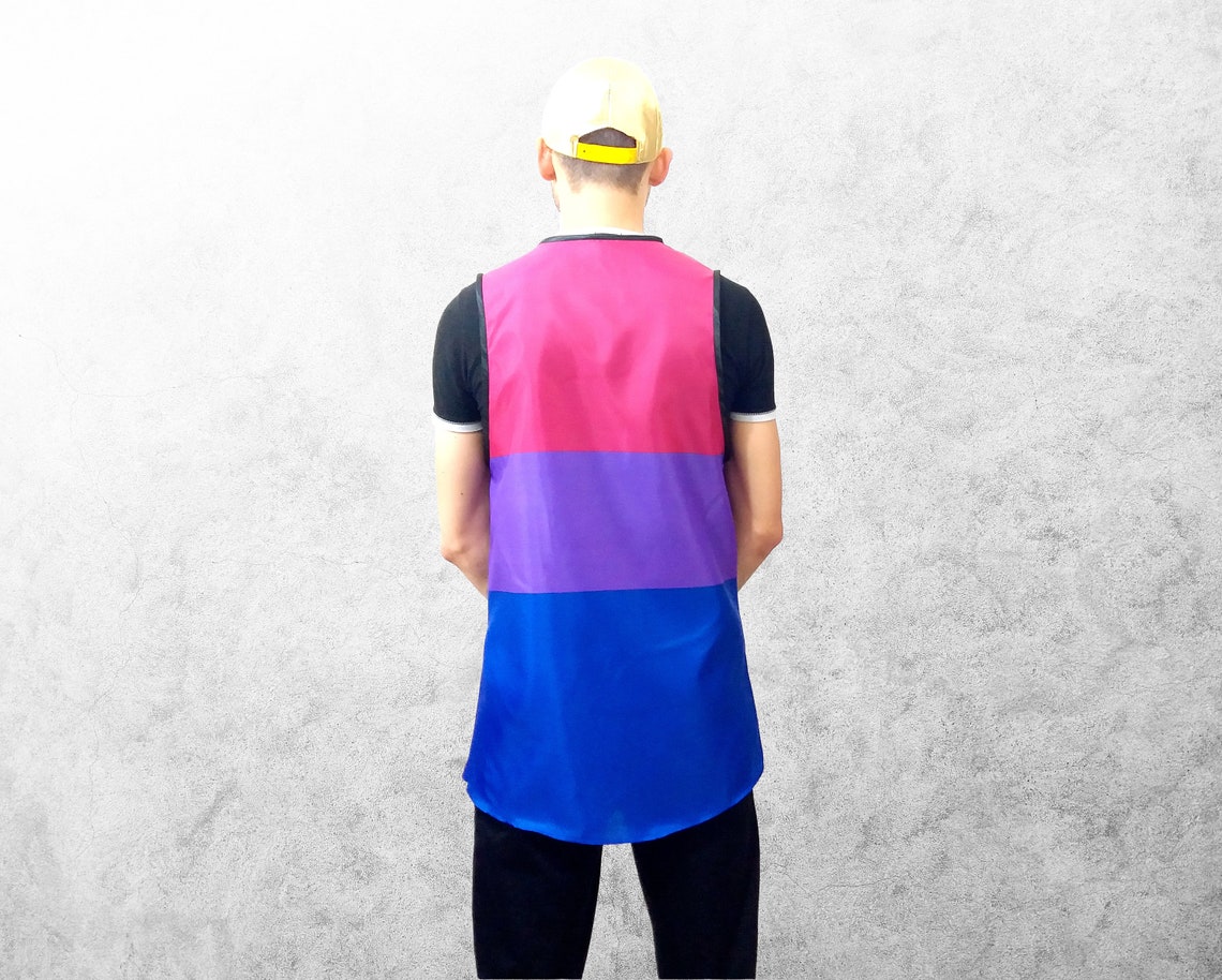 Bi Pride Flag Vest Shirt. LGBTQ Outfit Gift for Bisexual Man - Etsy