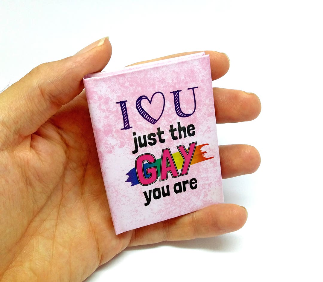 Gay & Lesbian Pride Flag Card - a Blank Hardcover Book. an LGBT I Love ...