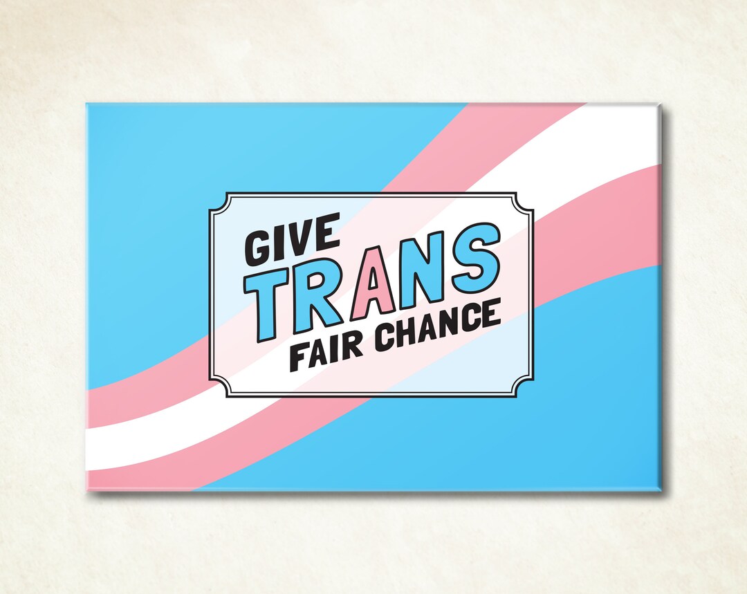 Transgender Pride Flag Magnet. Gift for Trans Man or Woman - Etsy