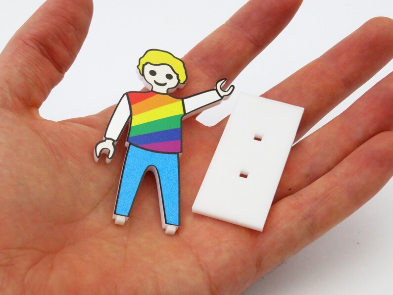 Gay Bear Pride Flag Figurine. LGBTQ Gift Rainbow Accessory or - Etsy