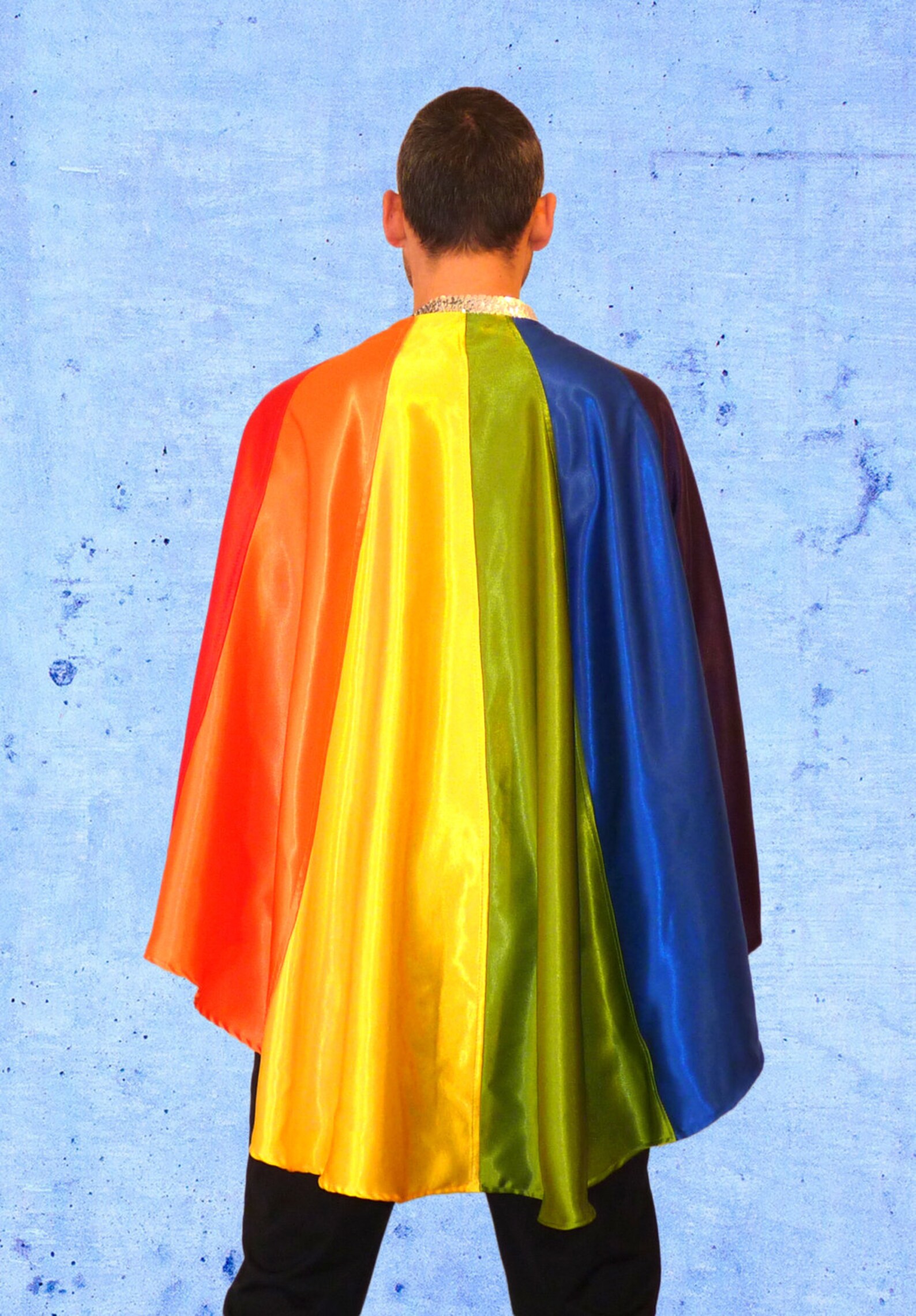 LGBTQ Gay pride flag rainbow cape. Drag queen costume outfit | Etsy