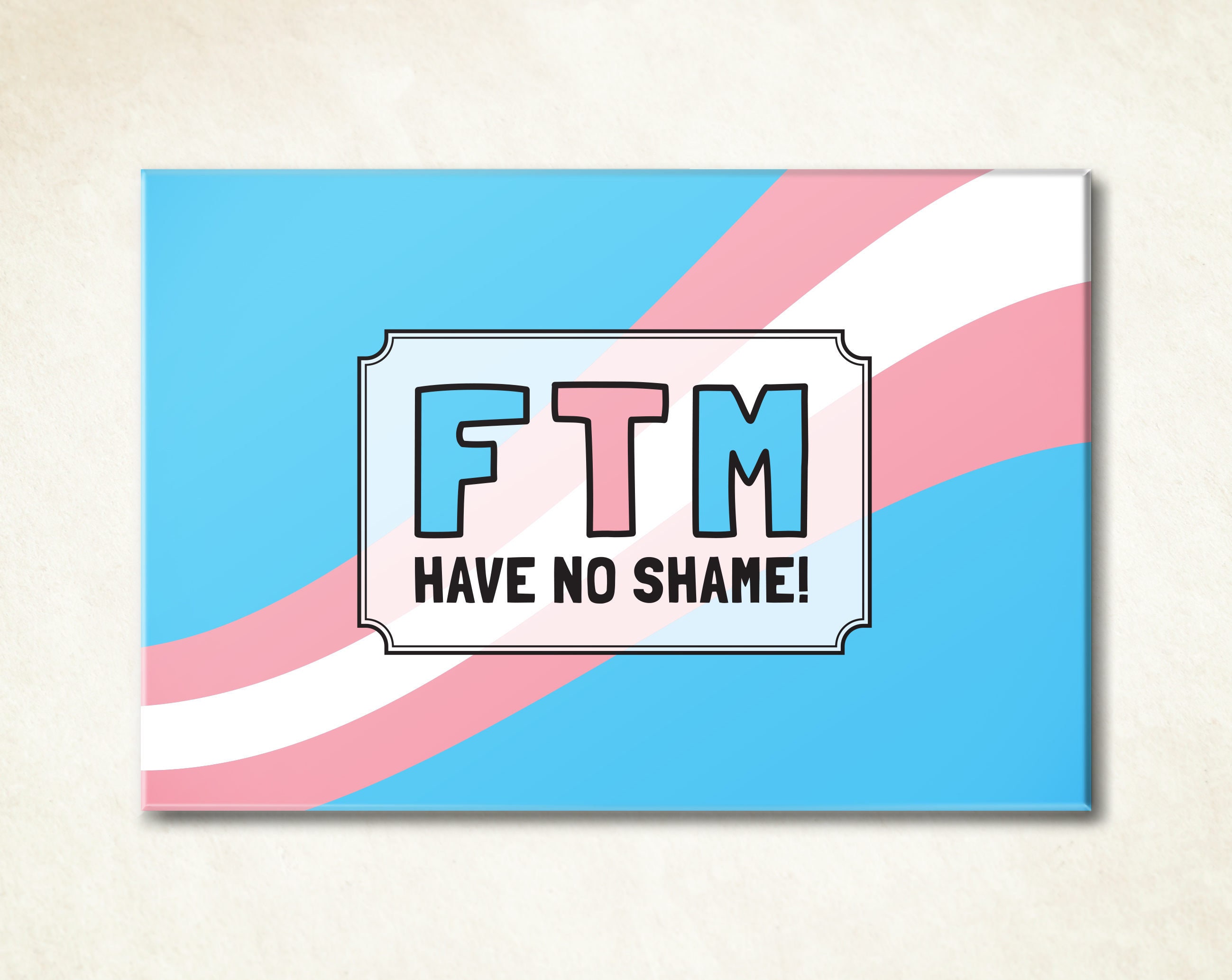 FTM Trans Pride Flag Magnet. Gift for Transgender - Etsy