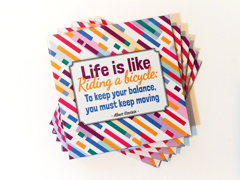Coasters With Inspirational Quotes Set of 5 - Etsy