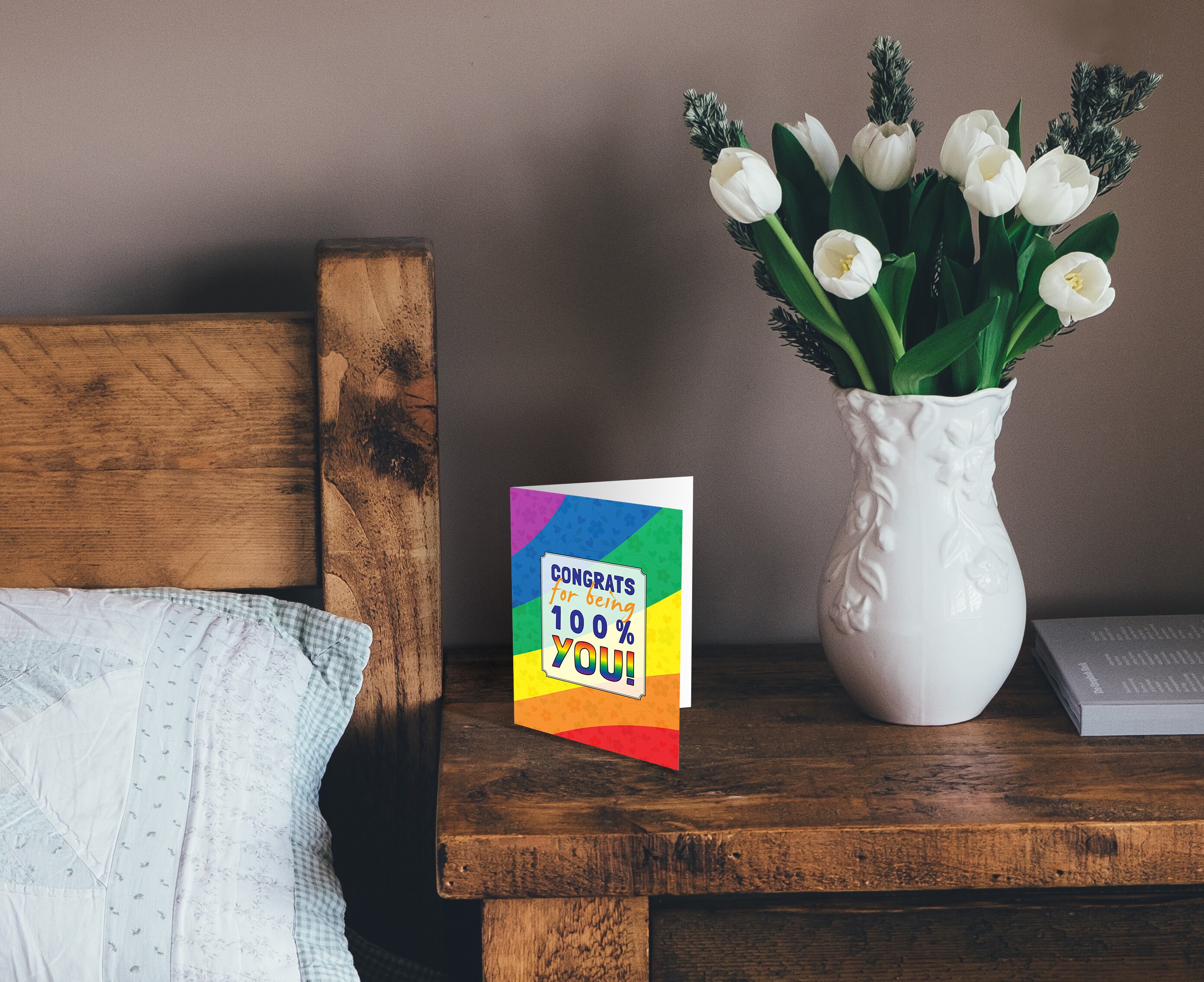 Gay Pride Flag Coming Out Card for LGBTQ - Etsy