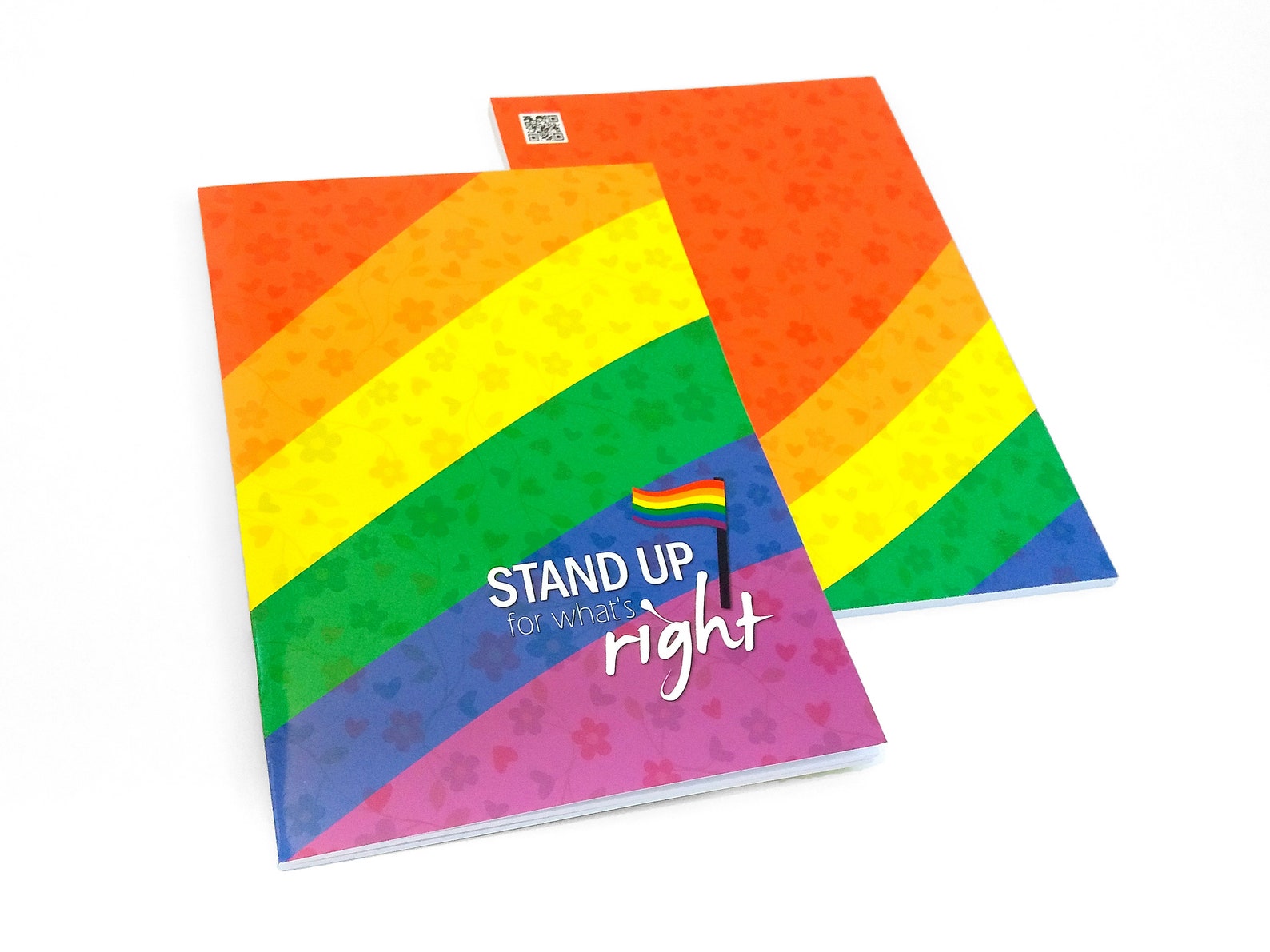 LGBTQ Gay Pride Flag Notebook Soft Cover Journal - Etsy