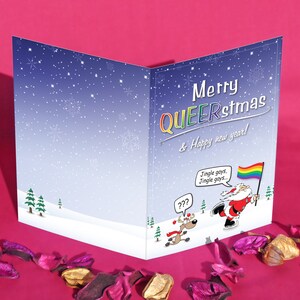 Gay Queer LGBT Pride Flag Xmas Christmas Greeting Card Gift - Etsy