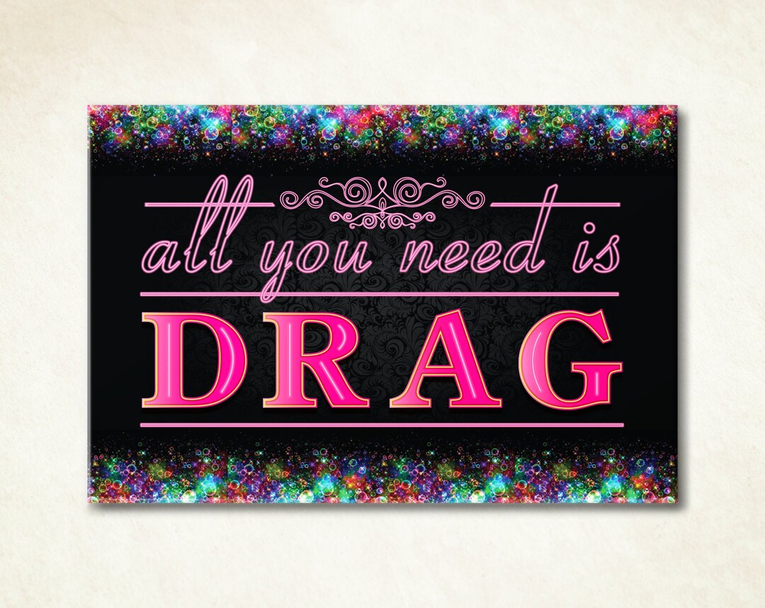 Drag Artist Magnet, for Queen or King Performer - Etsy