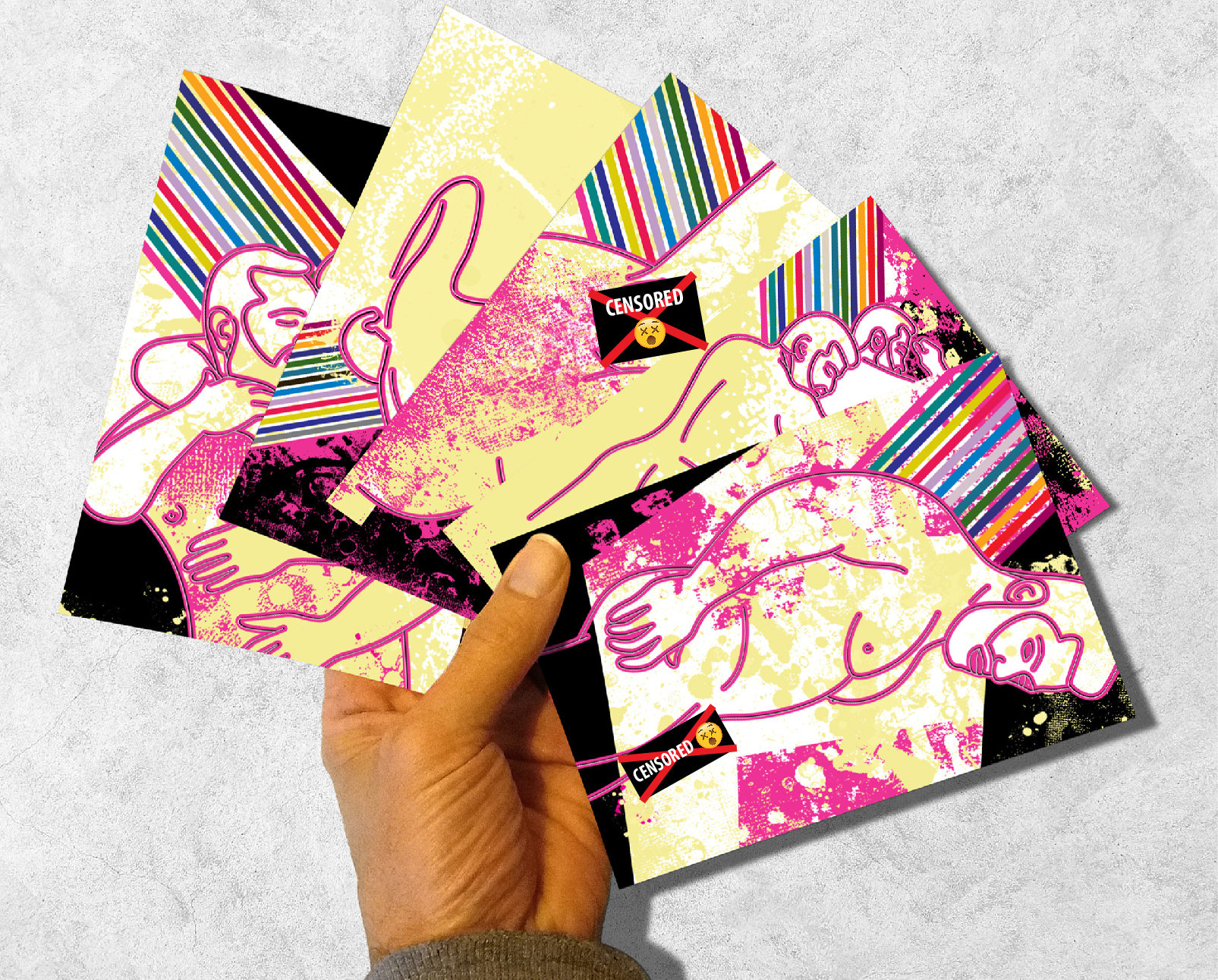 Stationery Postcard LGBTQ Illustration Postcards etna.com.pe