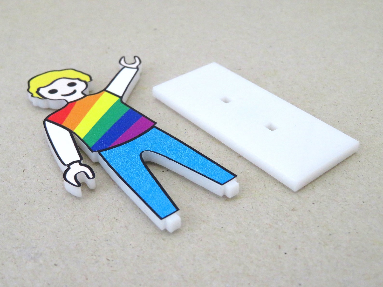 Genderqueer Pride Flag Gay Figurine. LGBTQ Gift or Coming Out | Etsy