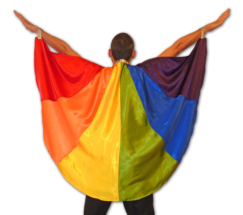 LGBTQ Gay Pride Flag Rainbow Cape. Drag Queen Costume Outfit - Etsy