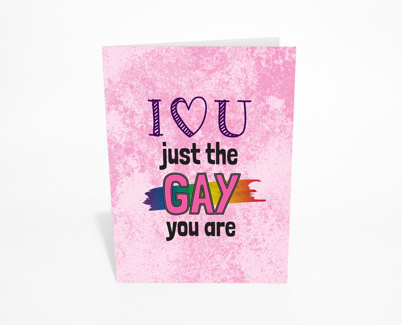 Gay Support LGBT Pride Flag I Love You Card Funny Greeting Fun - Etsy