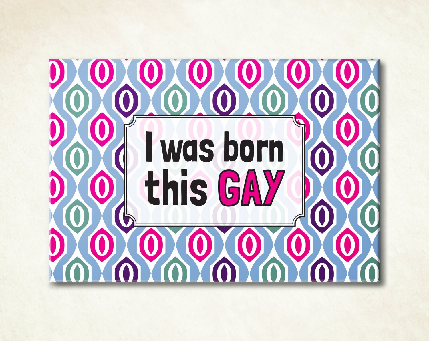Gay Pride Flag Magnet. LGBTQ Coming Out of the Closet Gift for | Etsy