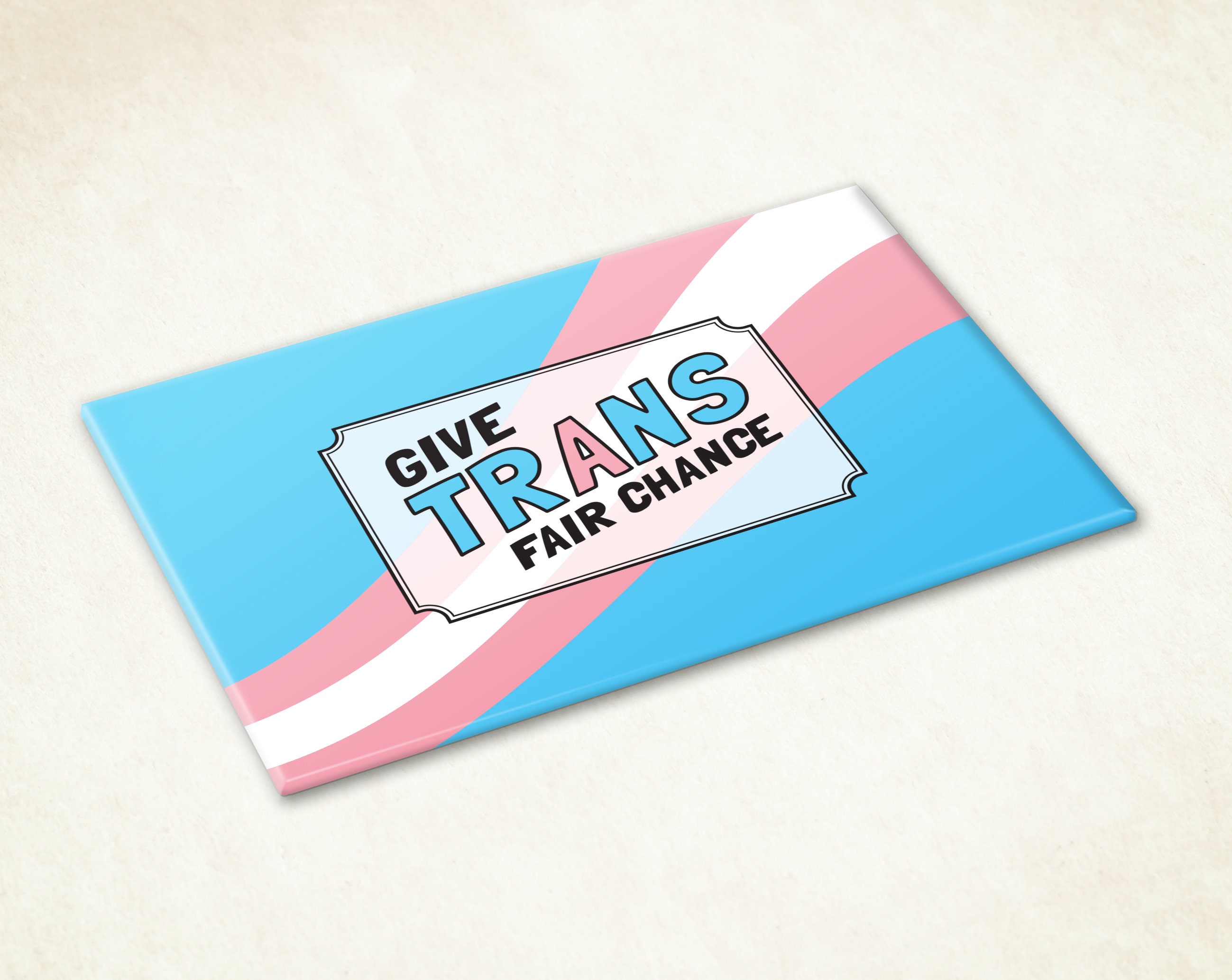 Transgender Pride Flag Magnet. Gift for Trans Man or Woman | Etsy