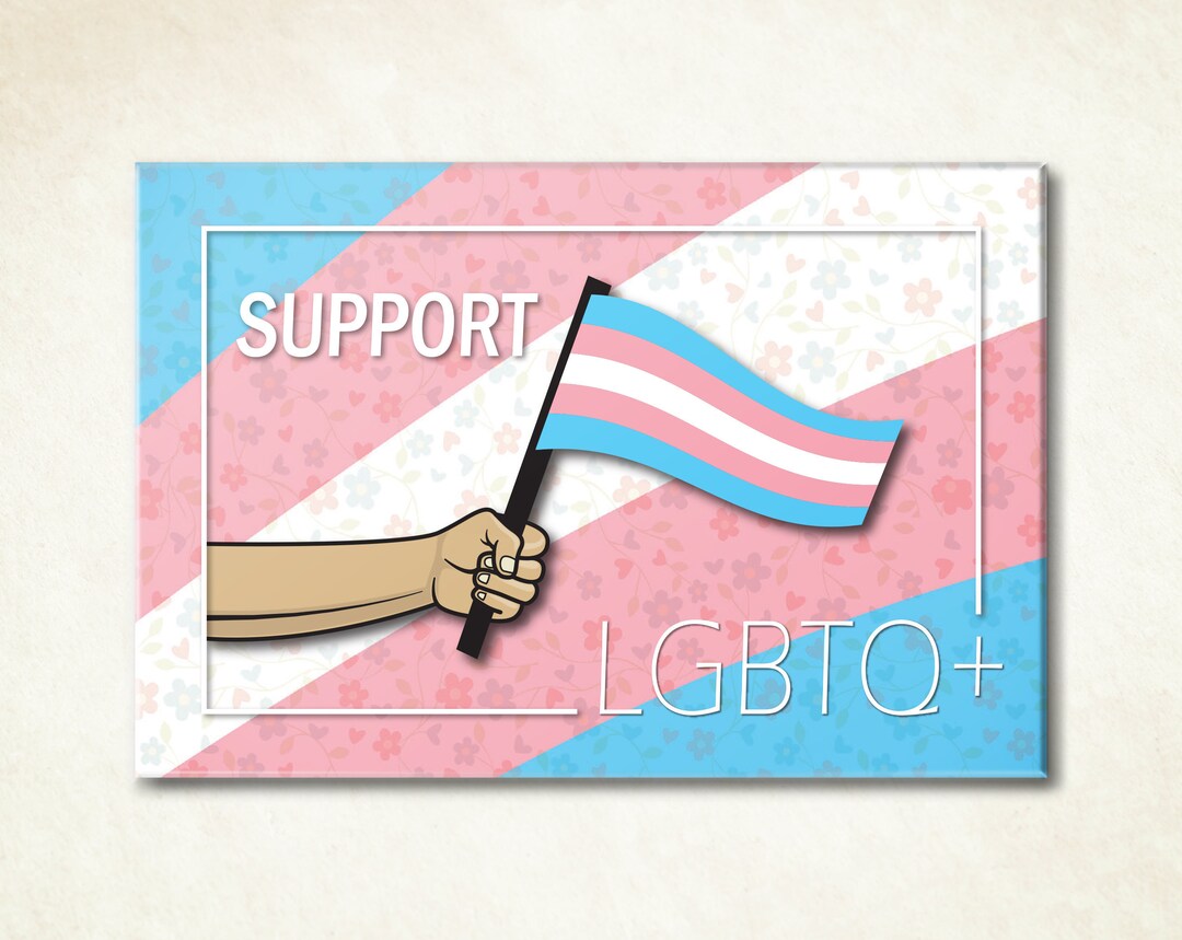 Trans Pride Flag Magnet. Gift for Transgender Man or Woman - Etsy