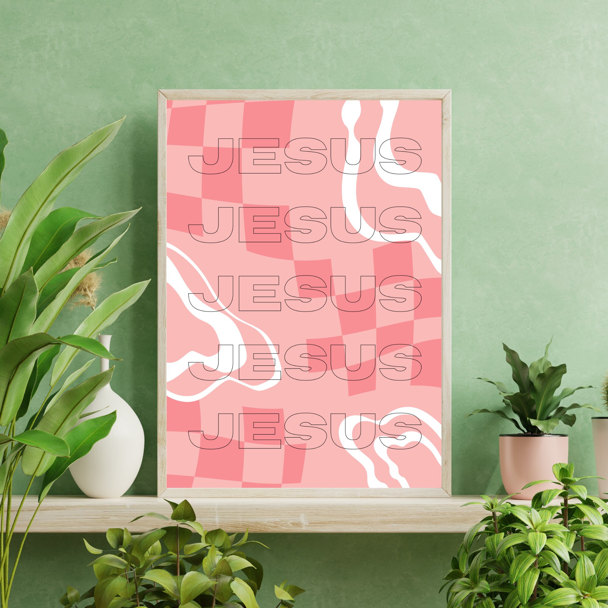 Printable Bible Verse Wall Art, Y2K Scripture Decor, Digital Instant ...