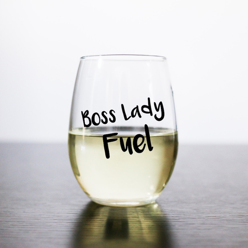 Boss Lady Wine Glass - Etsy