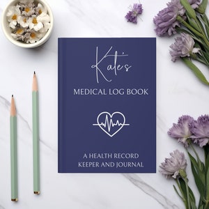 Personalized Medical Log Book: Health & Wellness Journal - Etsy